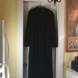 Utex Jackets & Coats | Design Lined Black Trench Coat Sz Xl | Poshmark